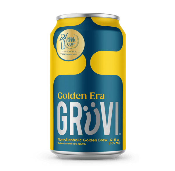 Non-Alcoholic Golden Lager Beer | Gold Medal Winner | 0g Sugar | Grüvi