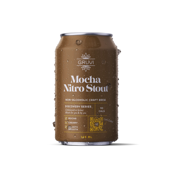 Mocha Nitro Stout | Grüvi Alcohol-Free Beer & Wine